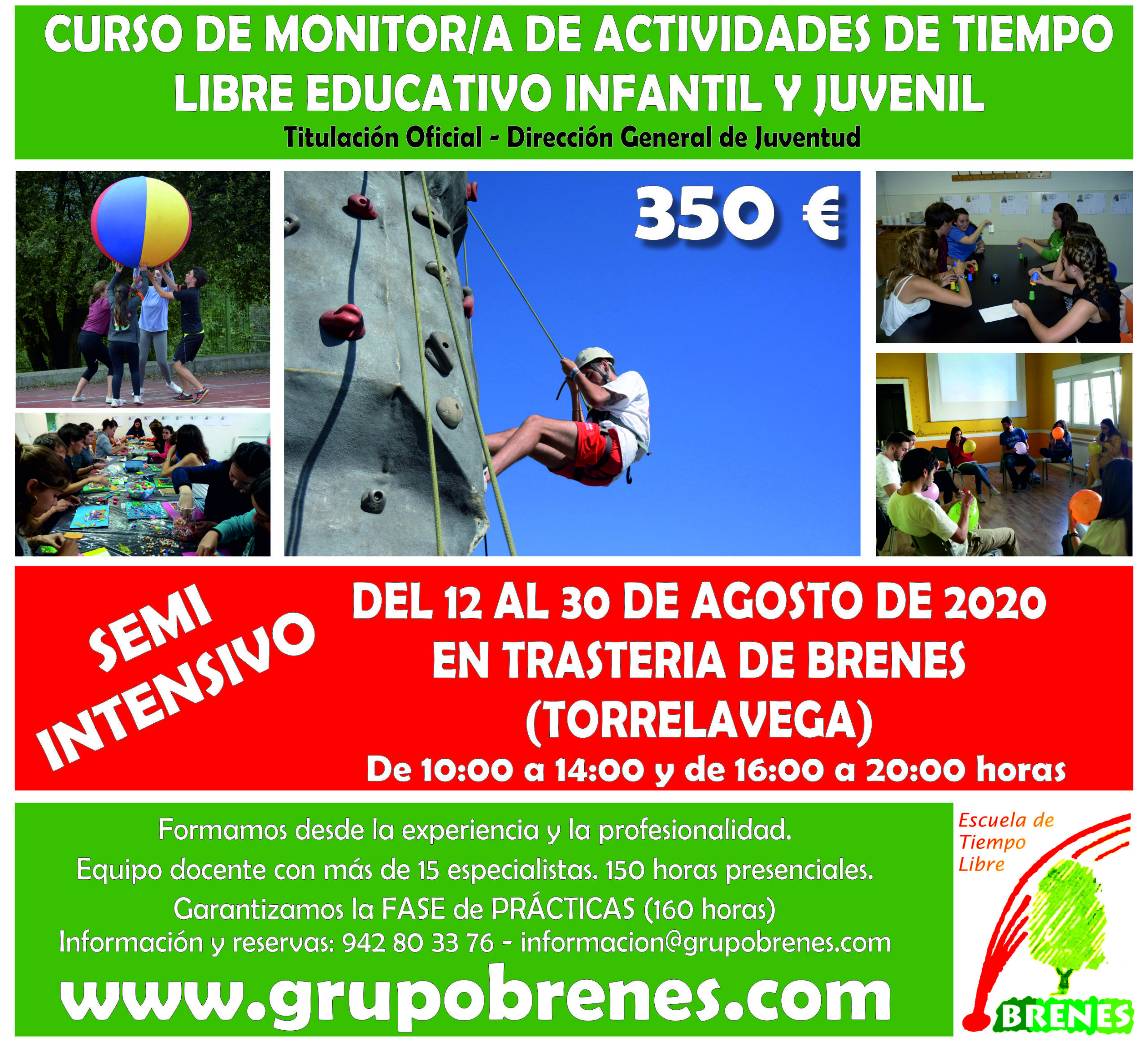 Grupo Brenes Monitor A De Actividades De Tiempo Libre Educativo